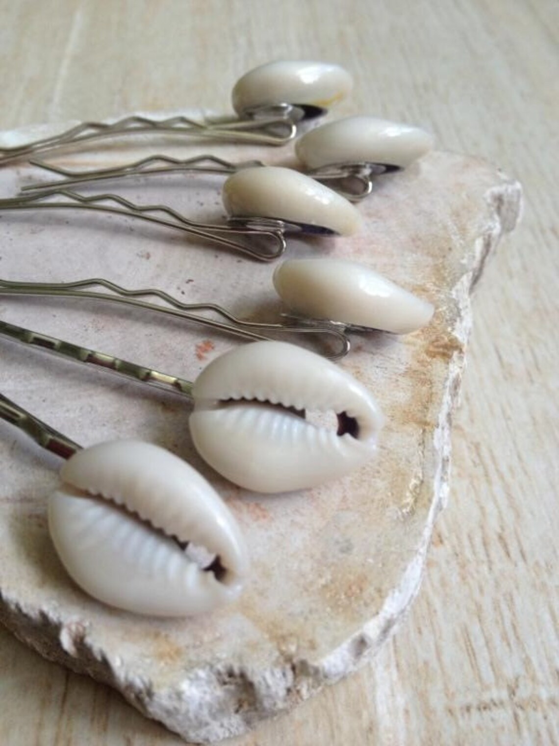 Cowrie Shell Hair Pin Beach Hairstyle Ocean Seashore Surfer - Etsy