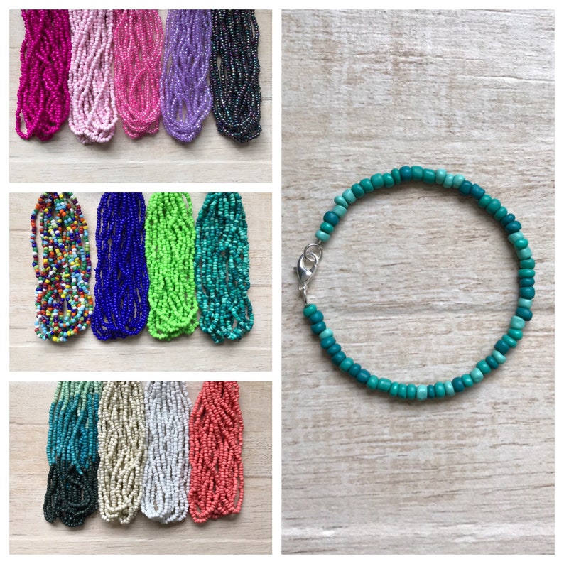 Seed Bead Friendship Bracelet Anklet Choker Necklace Beach - Etsy