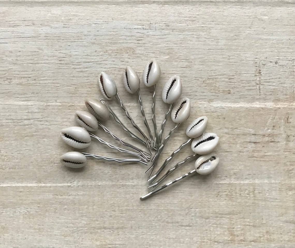 Cowrie Shell Hair Pin Beach Hairstyle Ocean Seashore Surfer - Etsy