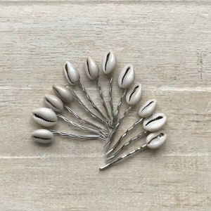 Cowrie Shell Hair Pin Beach Hairstyle Ocean Seashore Surfer Girl ...