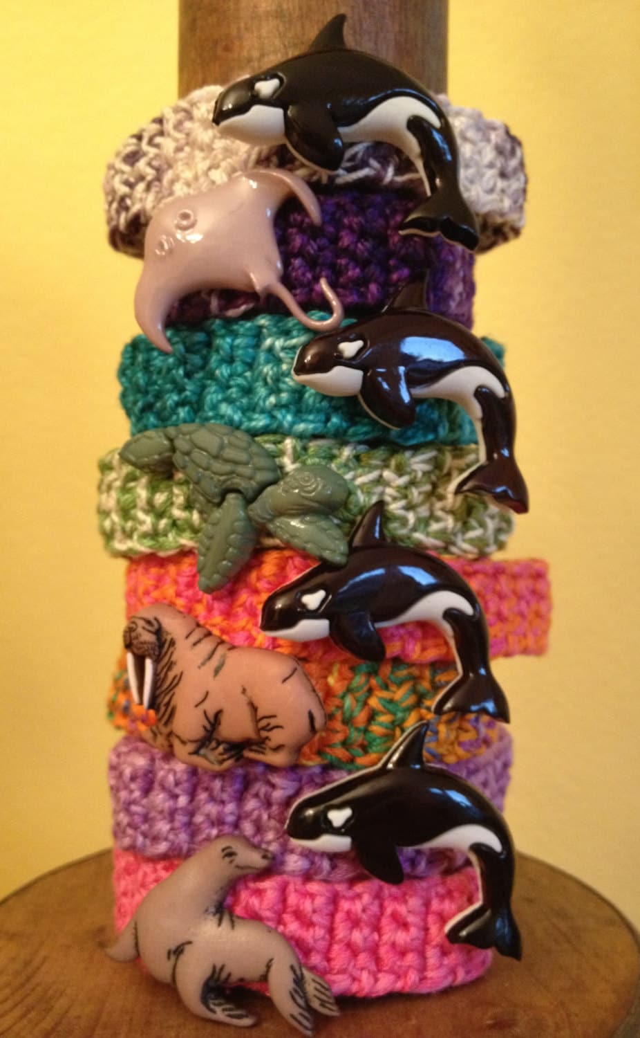 Ocean Friendship Bracelets Sea Life Marine Crochet Beach - Etsy