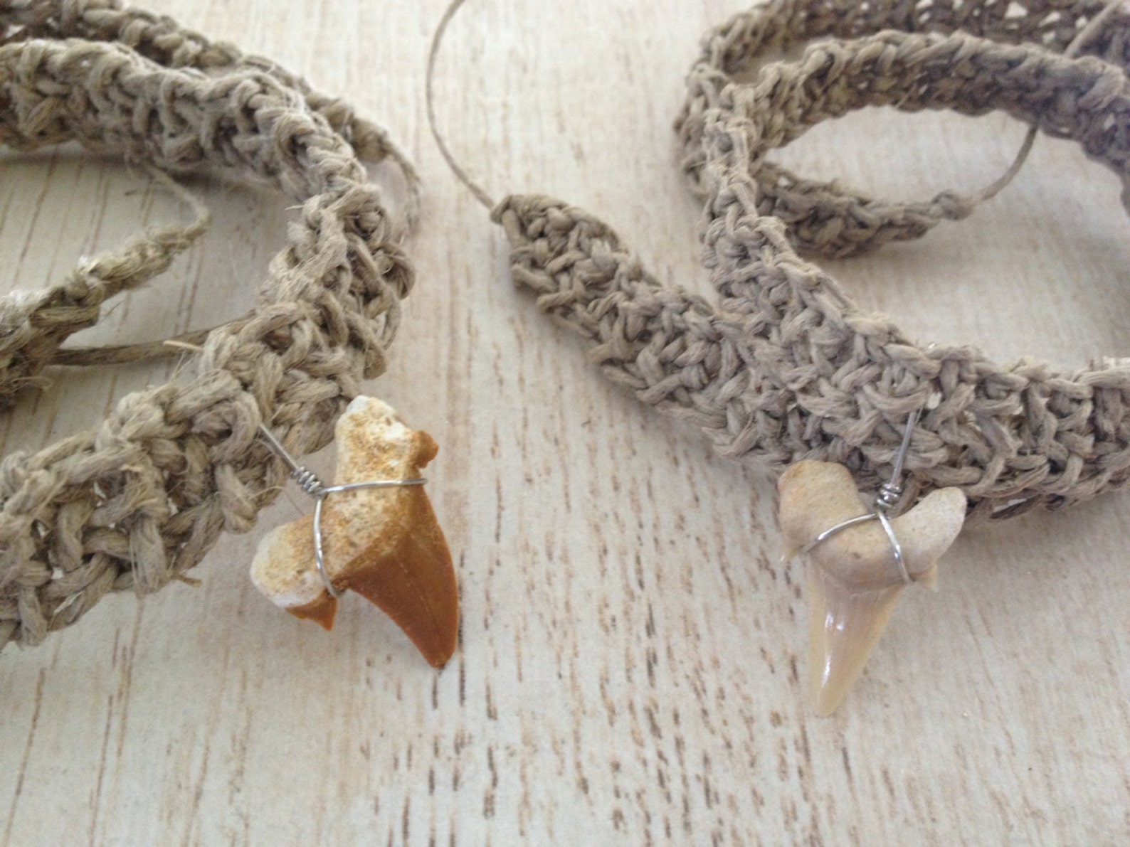 Shark Tooth Anklet Crochet Hemp Ocean Sea Surf Shore Beach - Etsy