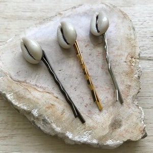 Cowrie Shell Hair Pin Beach Hairstyle Ocean Seashore Surfer Girl ...