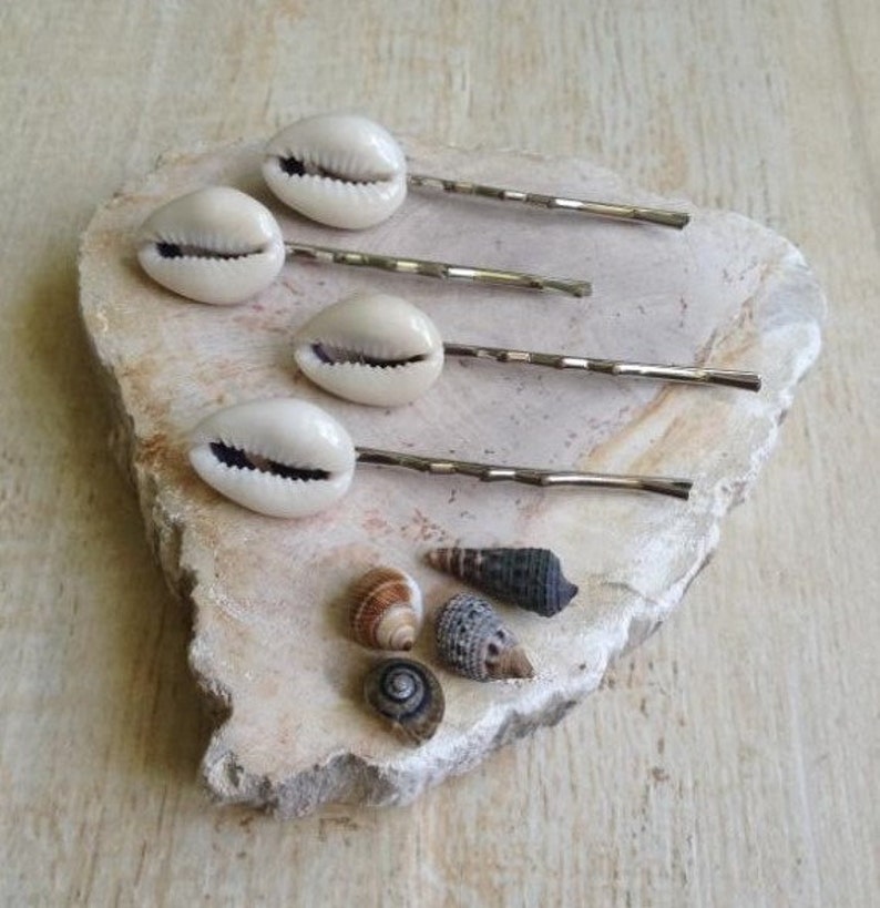 Cowrie Shell Hair Pin Beach Hairstyle Ocean Seashore Surfer Girl ...