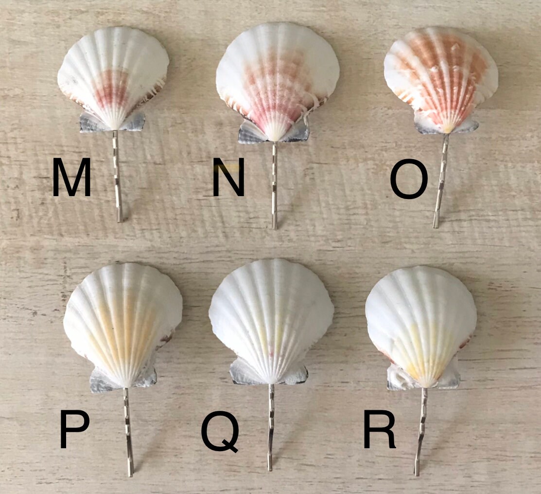 Shell Hair Pin Ocean Hair Style Bobby Pin Beach Wedding Mermaid Costume ...