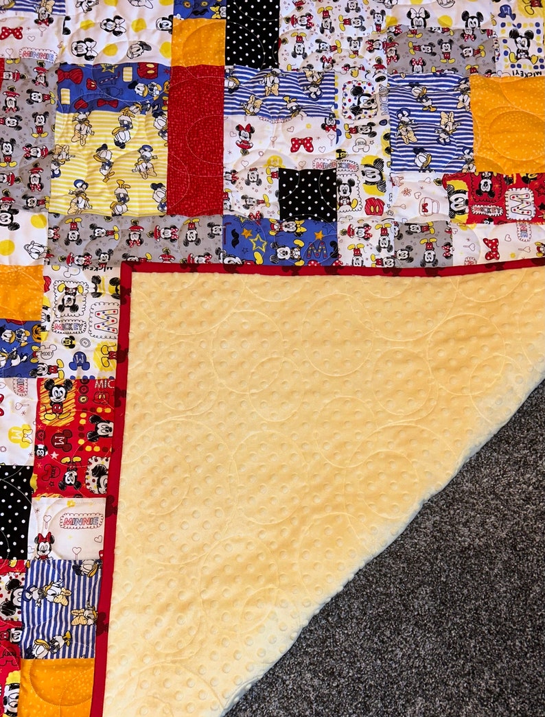 Mickey Mouse and Friends Baby Quilt - Etsy