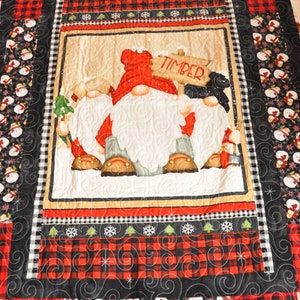Timber Gnomes Christmas Quilt - Etsy