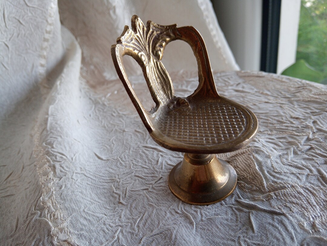 Miniature Brass Chair, Mini Chair, Dollhouse Funiture, Mini Furniture ...