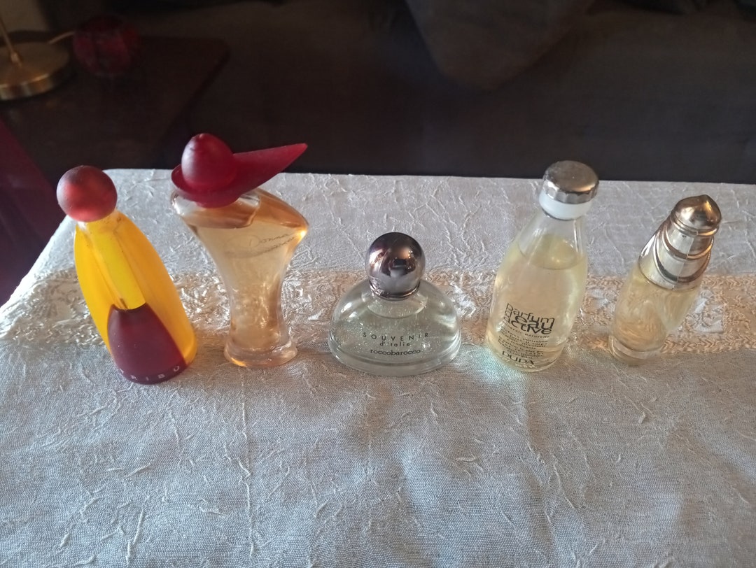 Instant Collection of 5 Miniatures Perfume Bottles, Glass Miniature ...