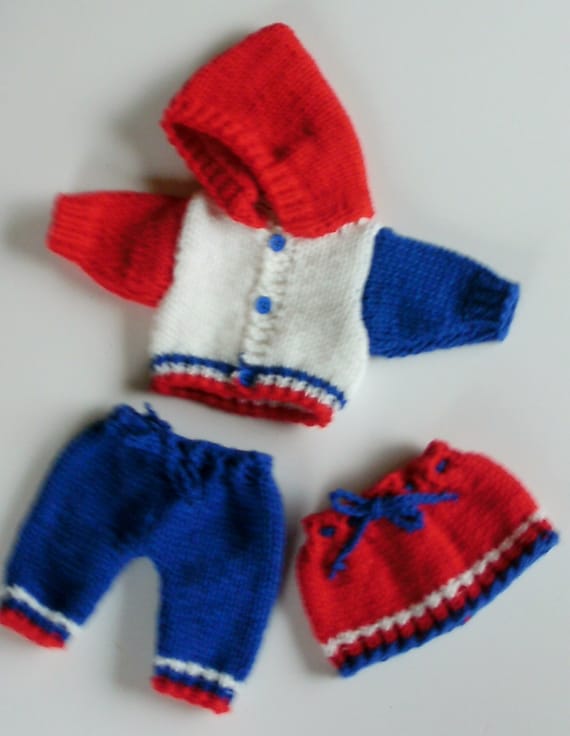 boy doll clothes fits preemies NEW KNITTING Pattern Treasury of Easy-to-Knit Doll Clothes Hard ...