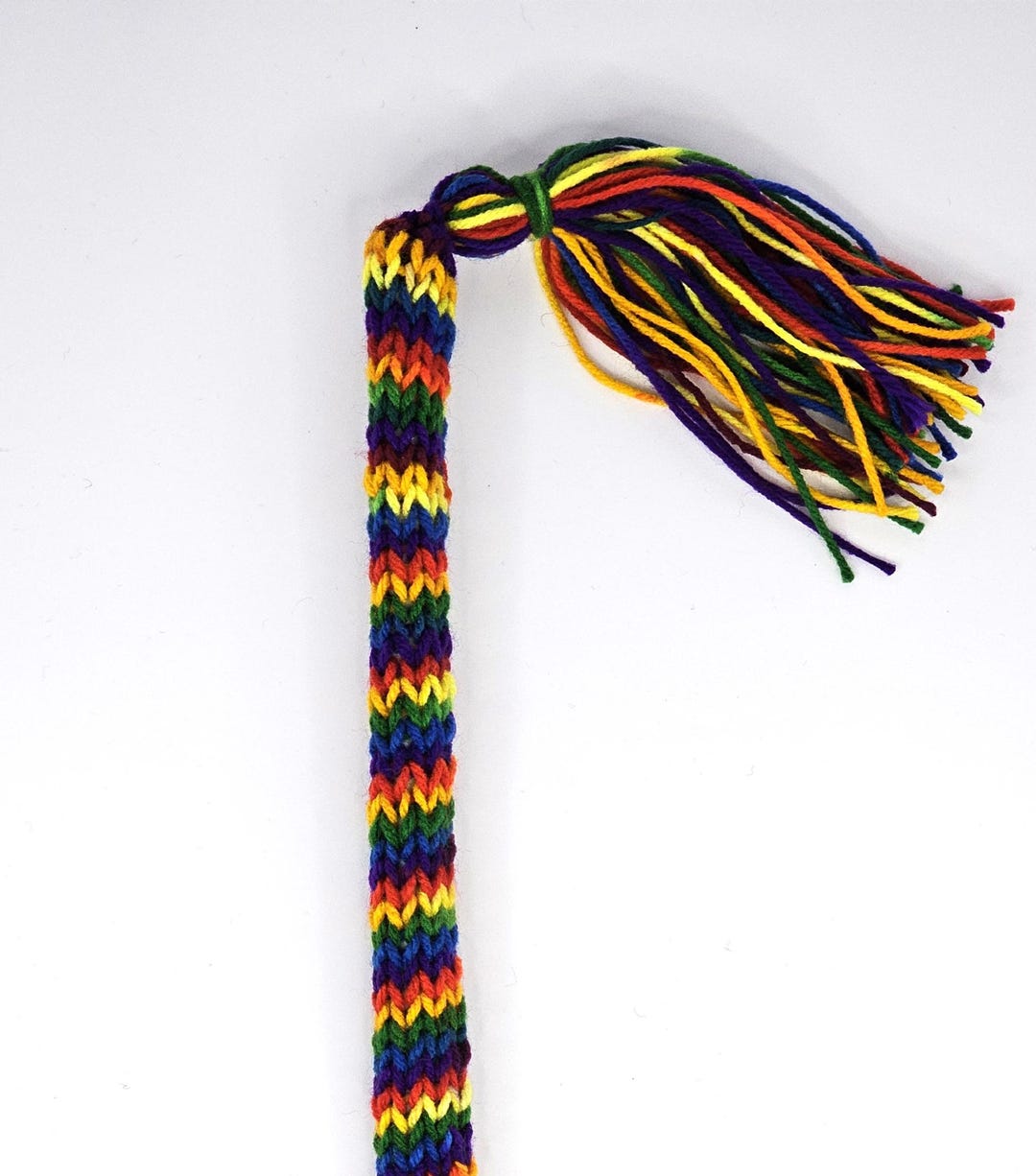 Hand Knit Alignment Stick Headcover: Bright Variegated Golf Club Cover ...