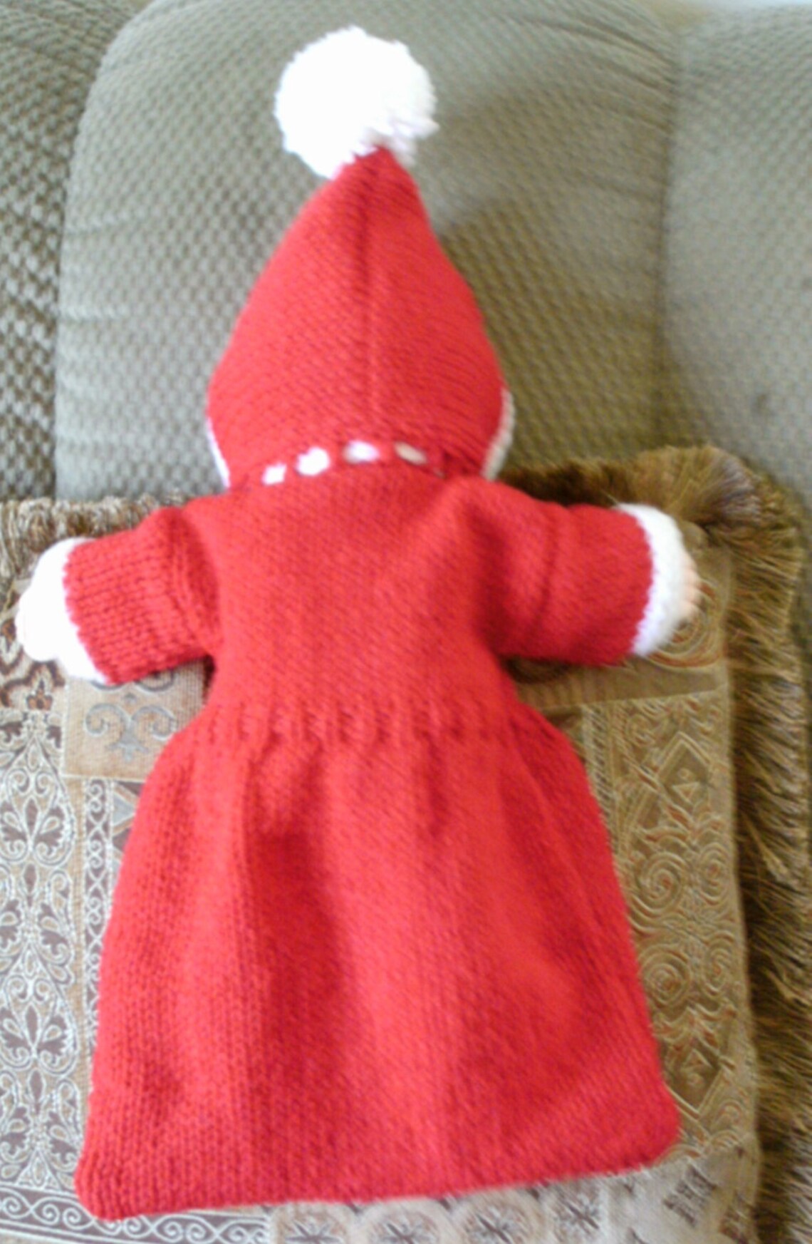 DIY KNITTING PATTERN Santa Bunting Sleeping Bag for | Etsy