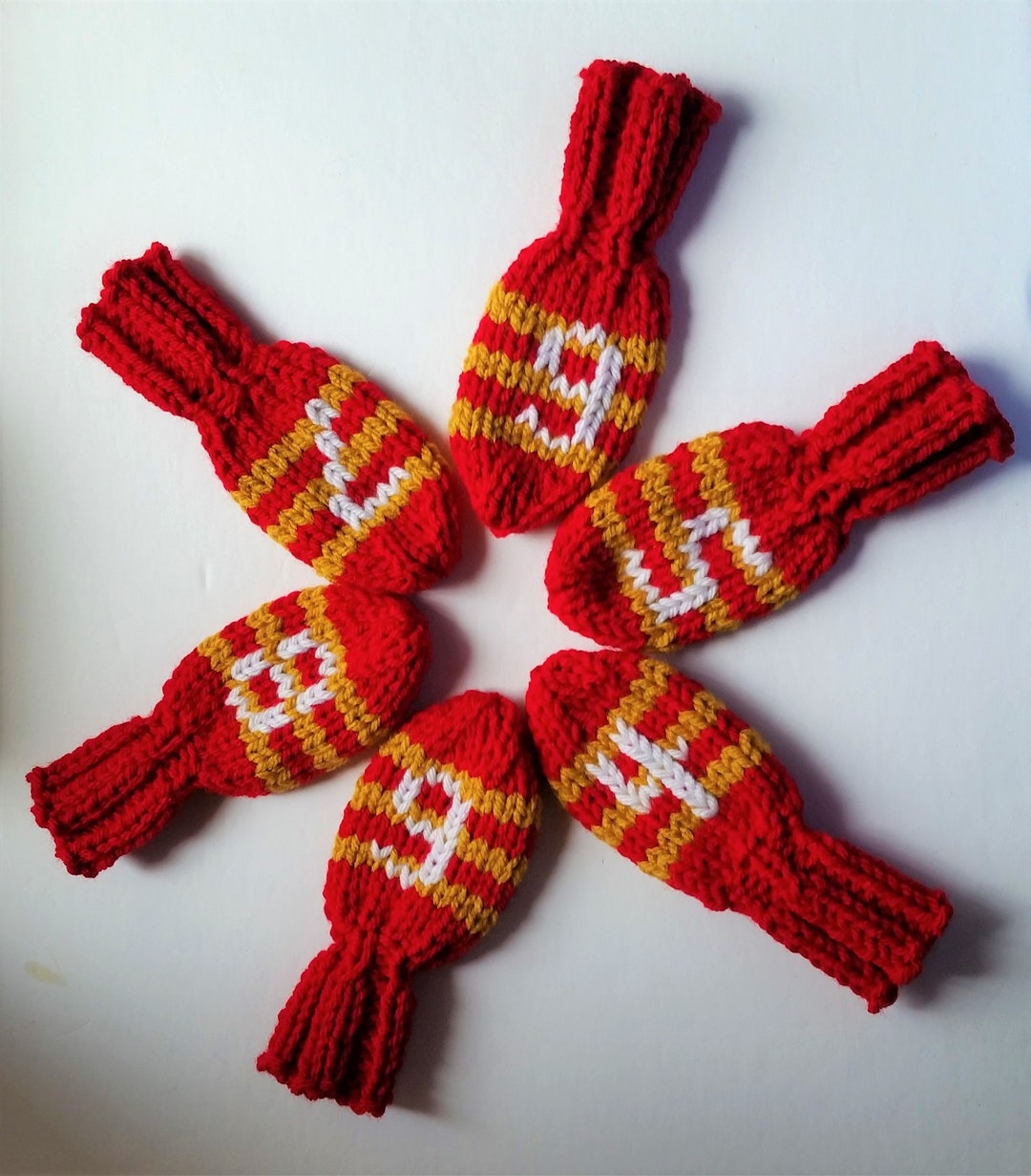 CUSTOM Irons, Driving Iron, Wedges Hand Knit Headcovers With Numbers ...