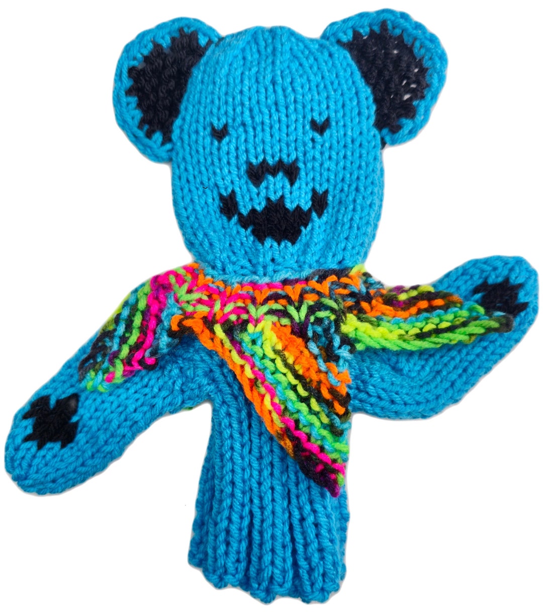 Hand Knit Dancing Bear Golf Club Headcover: Custom Acrylic Gift - Etsy