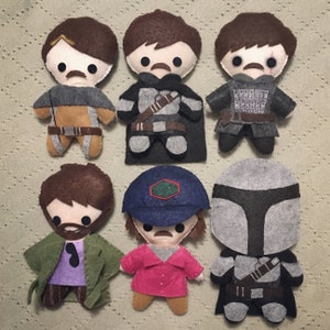 Pedro Pascal Felt Collectible Figures - Etsy
