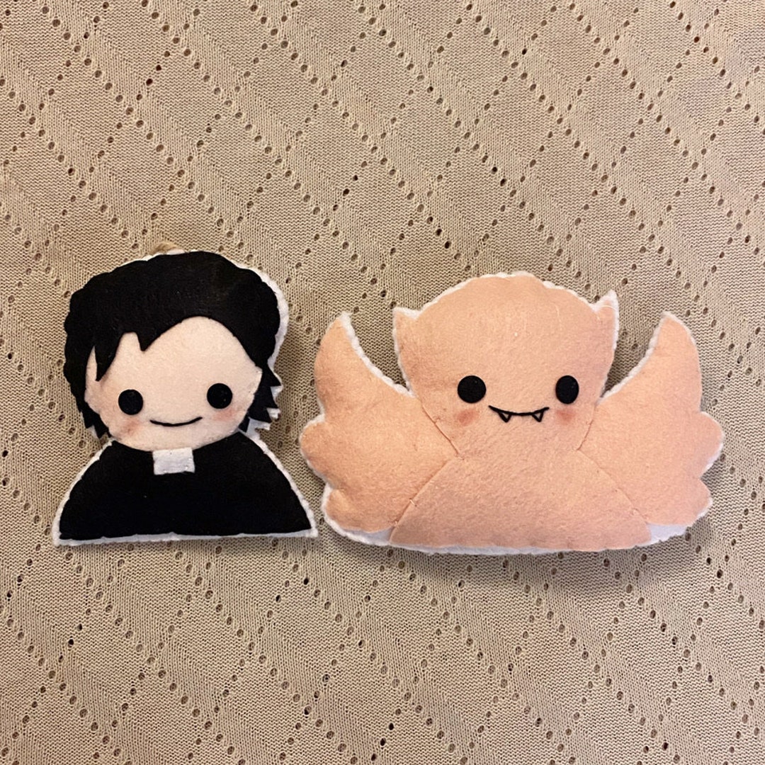 Vampire Priest and Angel Man Feltie Ornaments - Etsy