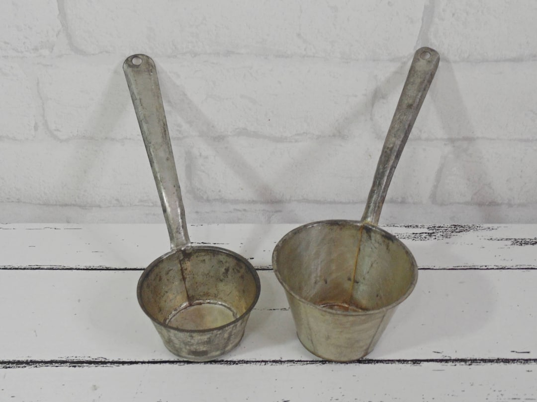 2 1940s Hand-forged Rustic Metal Scoops - Etsy