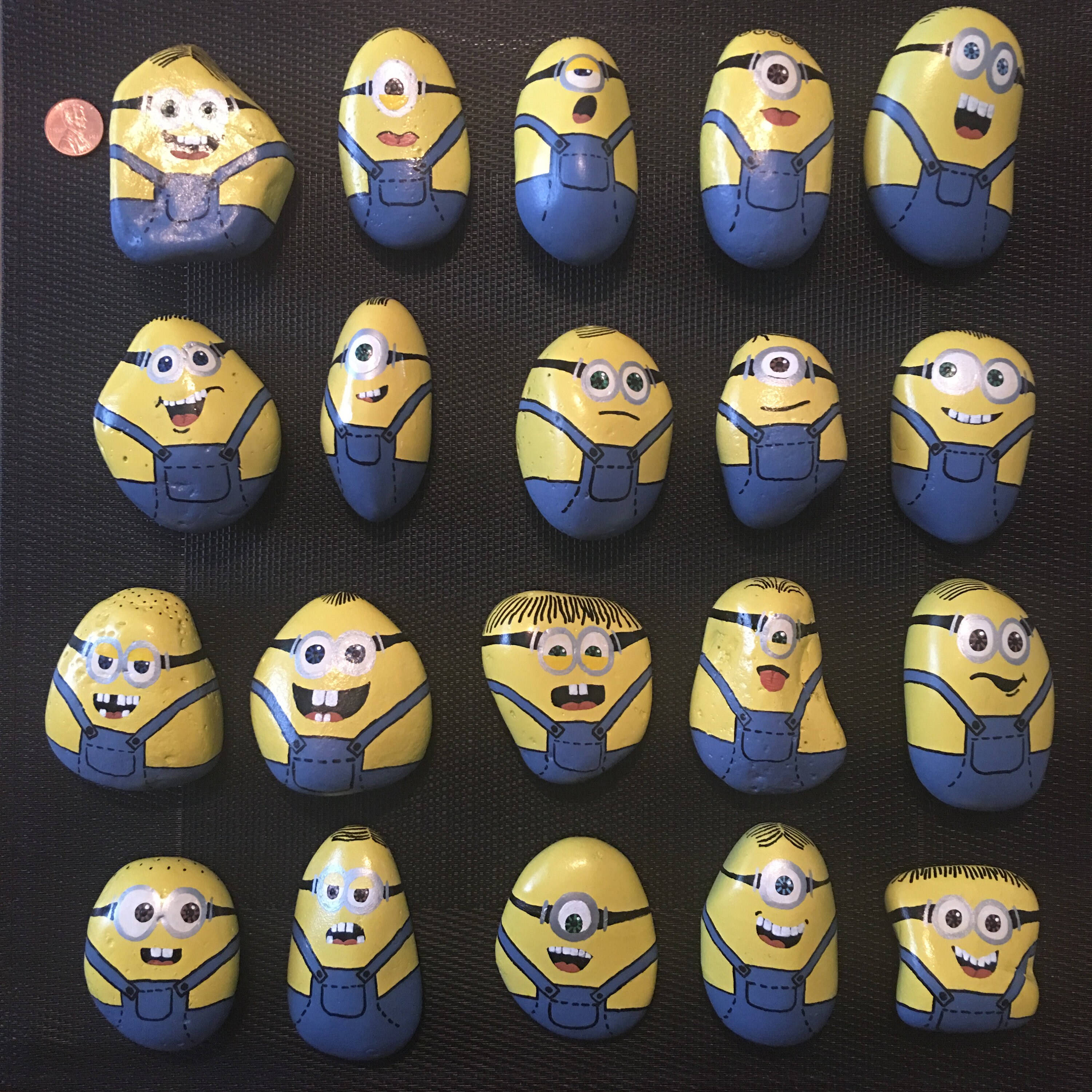 Toys & Games Toys Painted Minion Rocks etna.com.pe