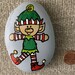 Dancing Christmas Elf Painted Rock - Etsy