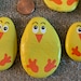 Yellow Easter Chicks, Painted Rocks - Etsy