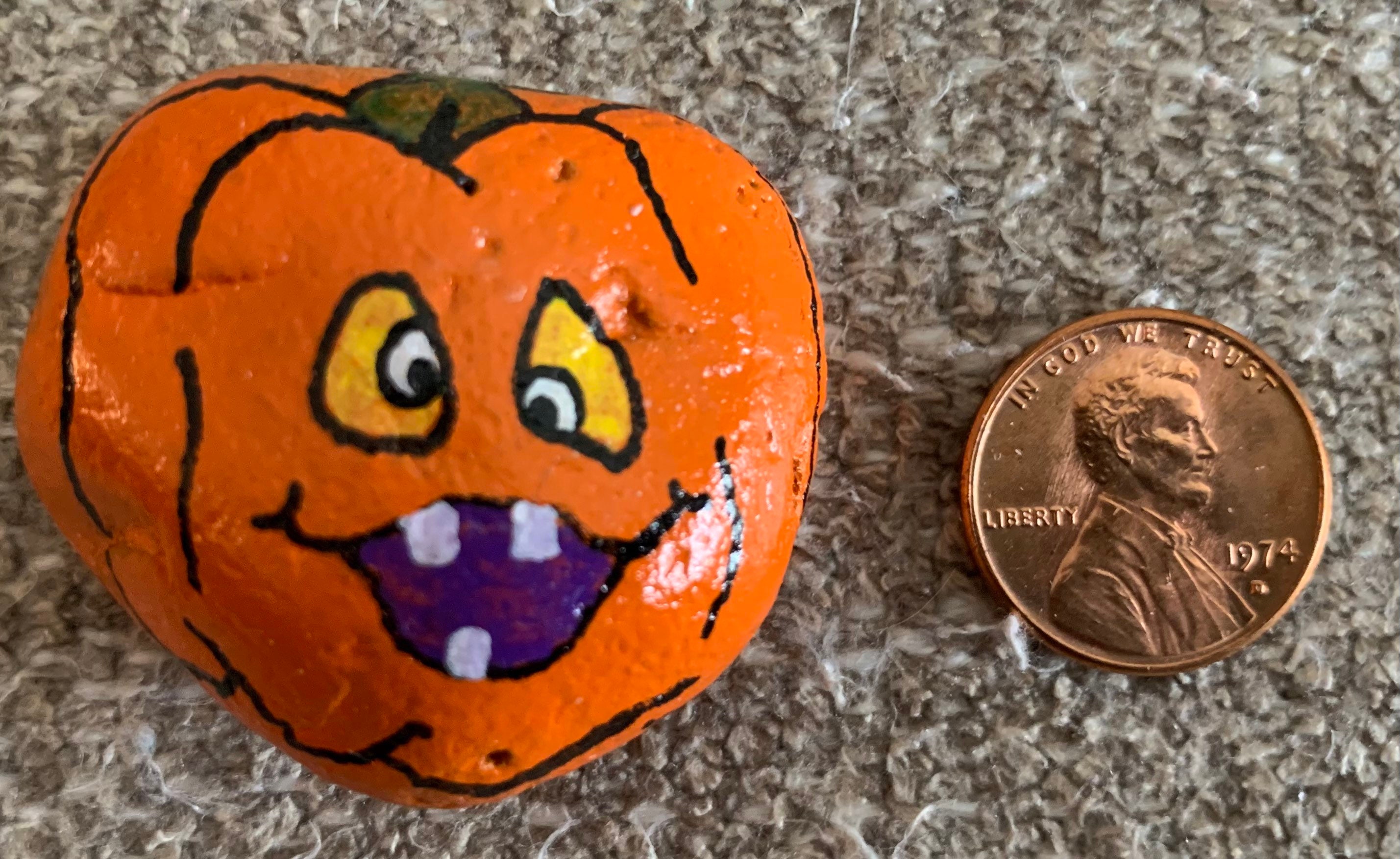 Monster Face Rocks, Painted Rocks - Etsy