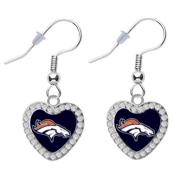 Broncos Earrings - Etsy