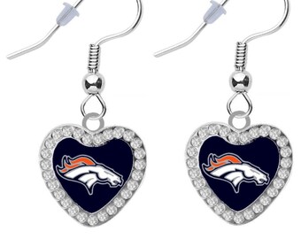 Broncos Earrings | Etsy