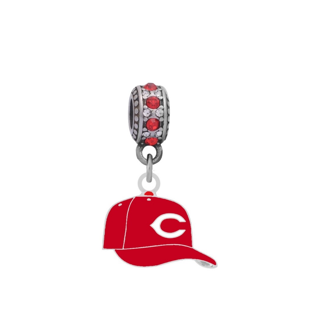 CINCINNATI REDS Cap Charm Compatible With Pandora Style Bracelets. Can ...