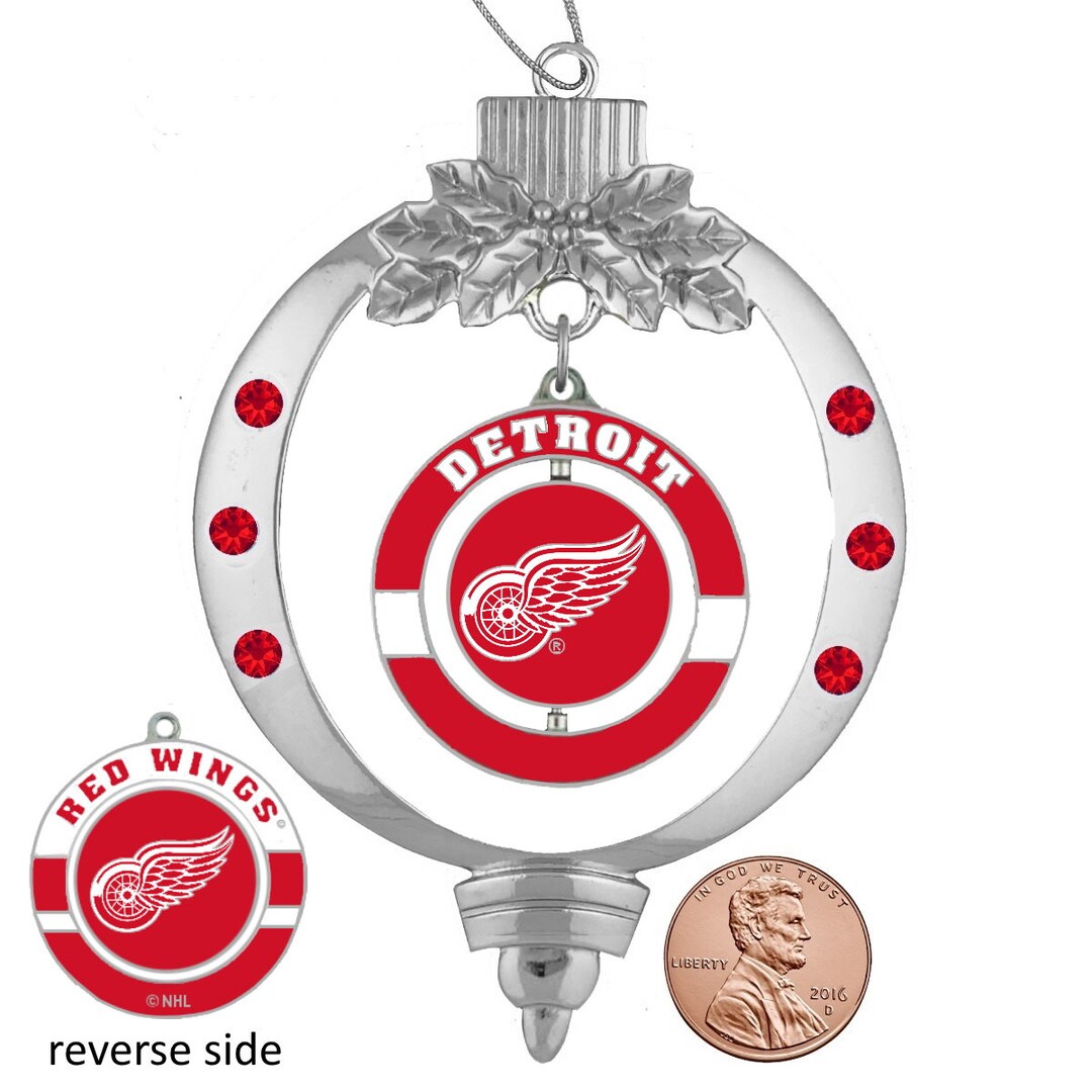 RED WINGS SPINNER Christmas Ornament - Etsy