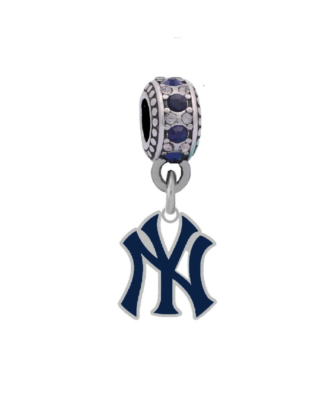 NEW YORK YANKEES Logo Charm Compatible With Pandora Style Bracelets ...