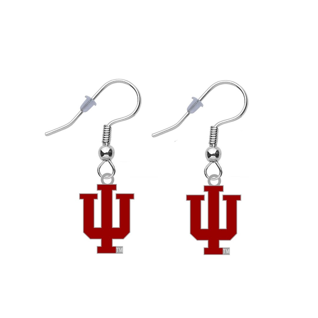 INDIANA UNIVERSITY Logo Earrings - Etsy