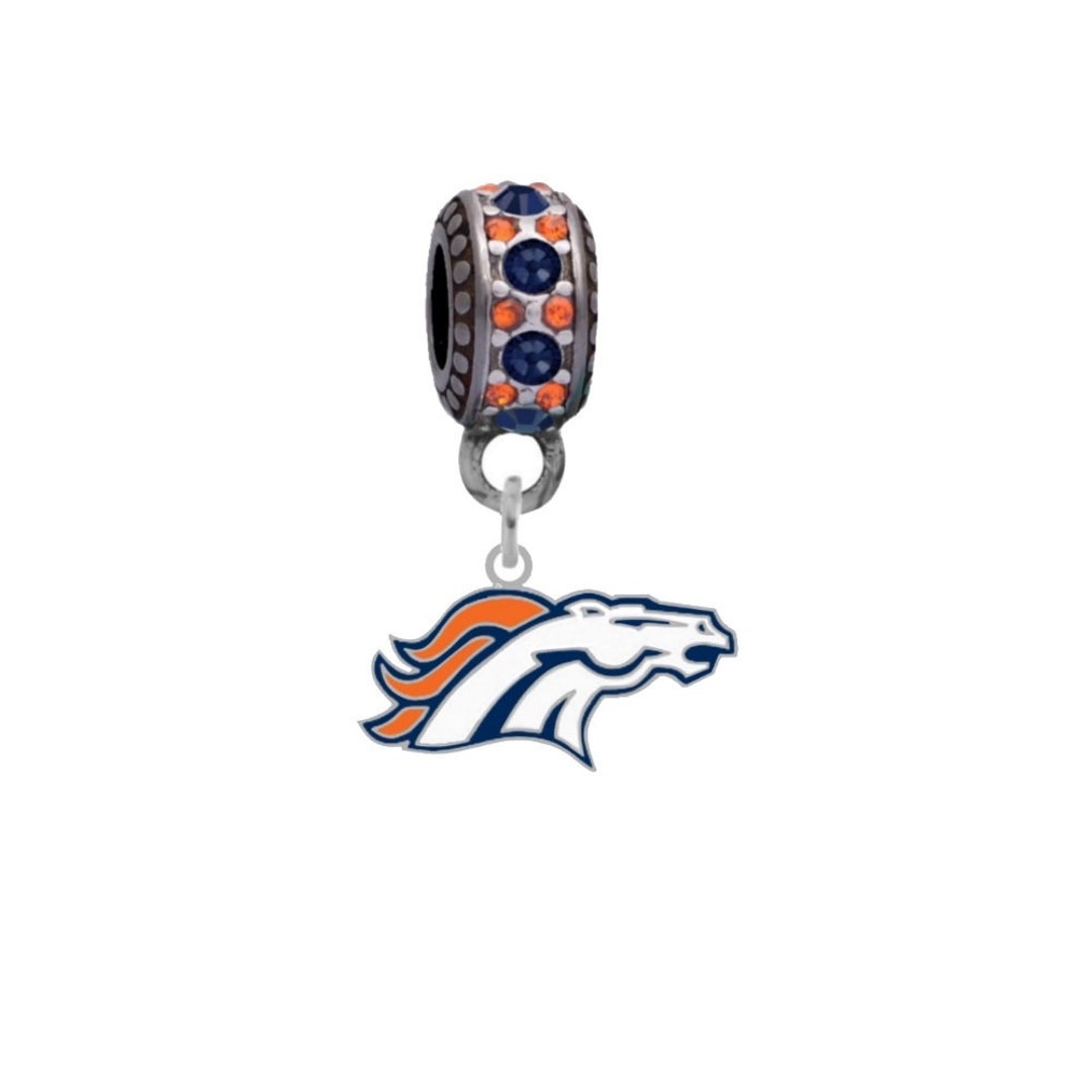 DENVER BRONCOS LOGO Charm Compatible With Pandora Style Bracelets. - Etsy