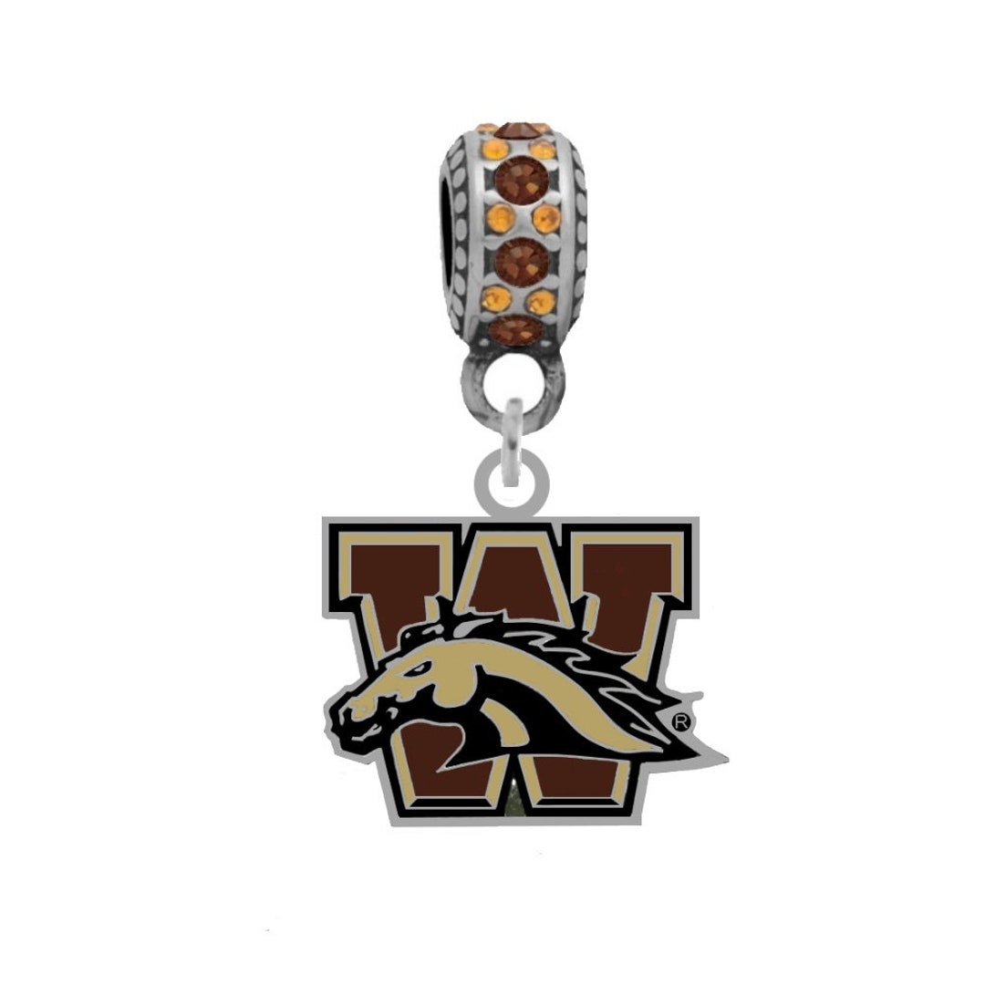 WESTERN MICHIGAN LOGO Charm Compatible With Pandora Style Bracelets - Etsy