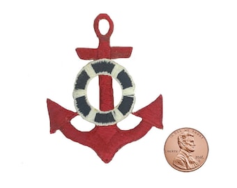 Red Anchor Patch | Etsy