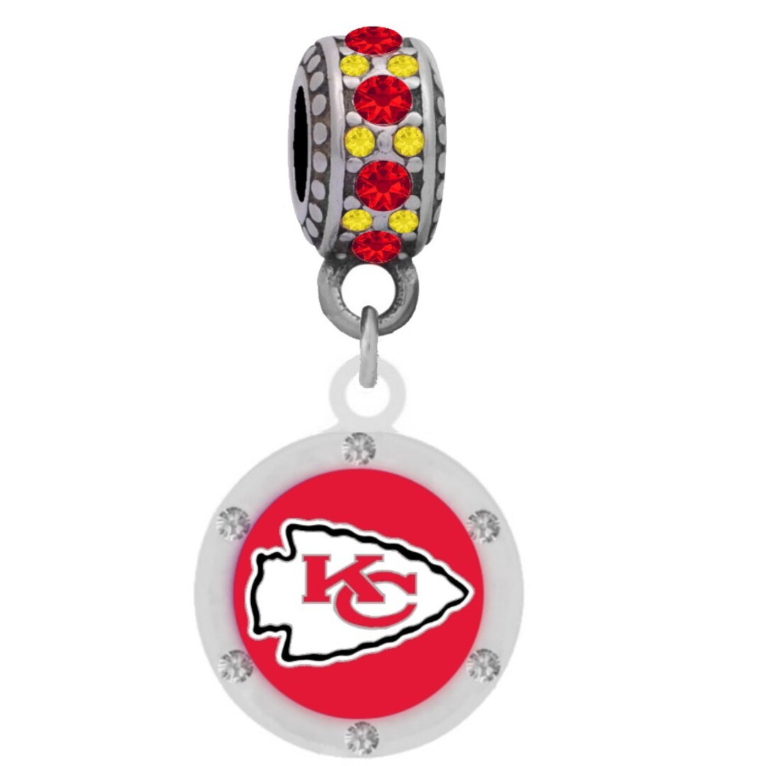 KANSAS CITY CHIEFS Crystal Charm Compatible With Pandora Style ...