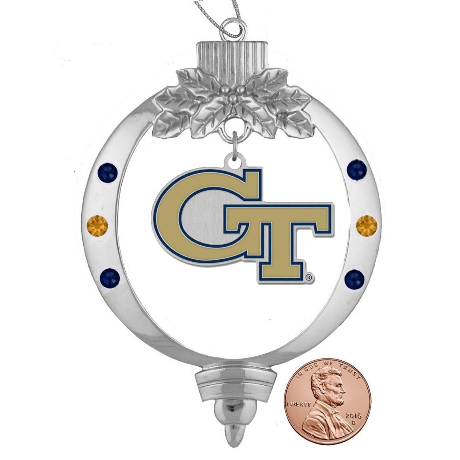 Georgia Tech Lg Logo Ornament - Etsy