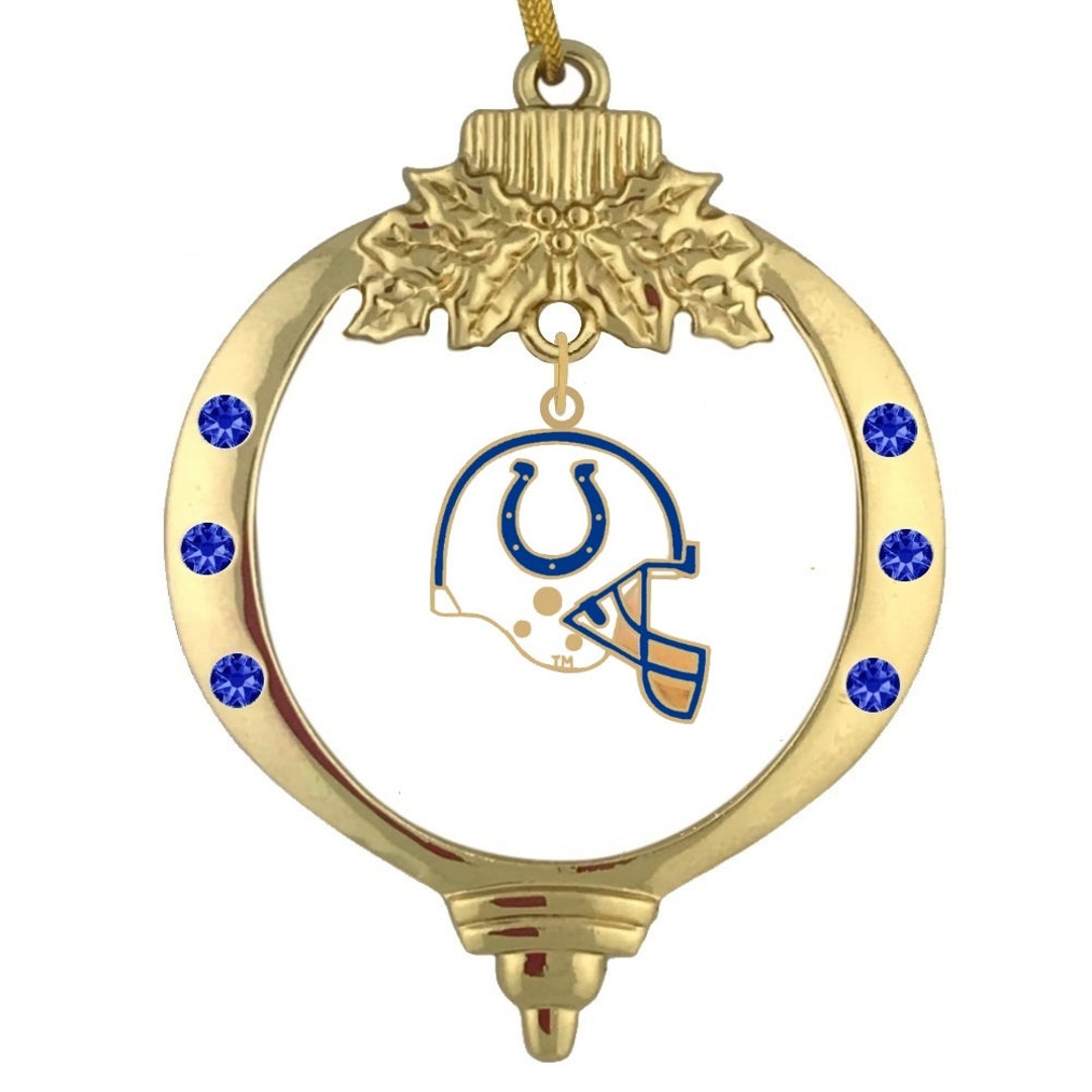INDIANAPOLIS COLTS GOLD Helmet Christmas Ornament - Etsy