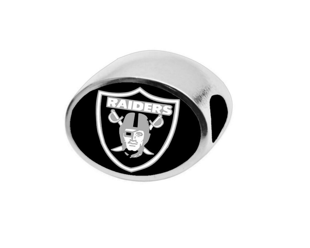 LAS VEGAS RAIDERS Bead Compatible With Pandora Style Bracelets - Etsy