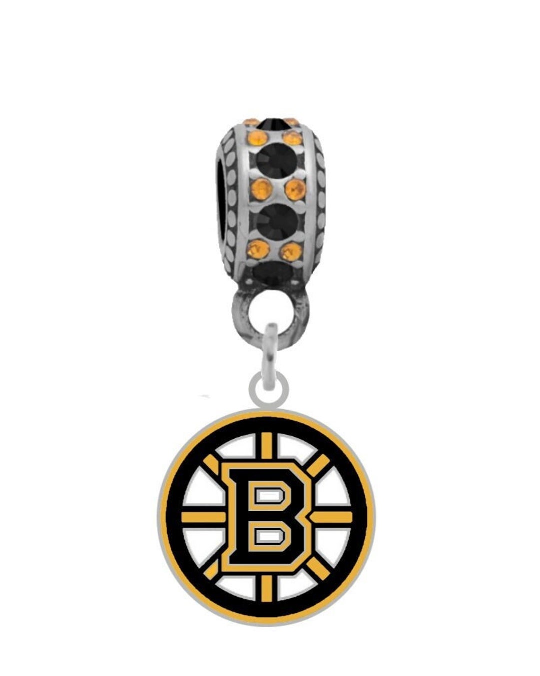 BOSTON BRUINS Logo Charm Compatible With Pandora Style Bracelets - Etsy