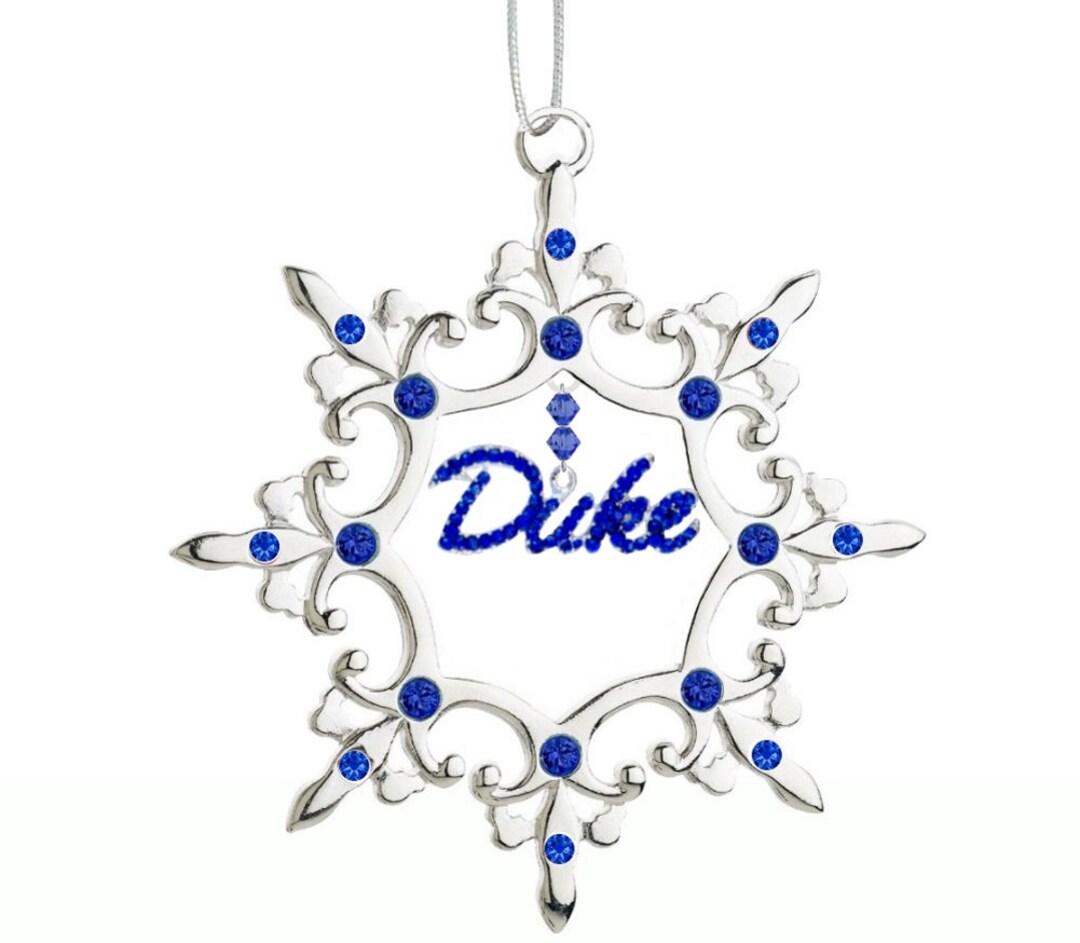 DUKE UNIVERSITY Snowflake Christmas Ornament - Etsy