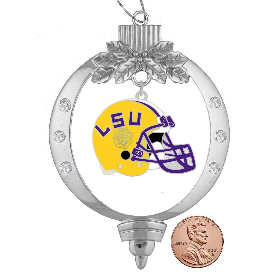 LSU Large Helmet Christmas Ornament - Etsy