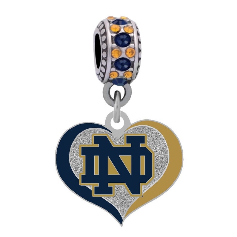 Notre Dame University Charm Fits Most Bracelet Lines Including Pandora ...