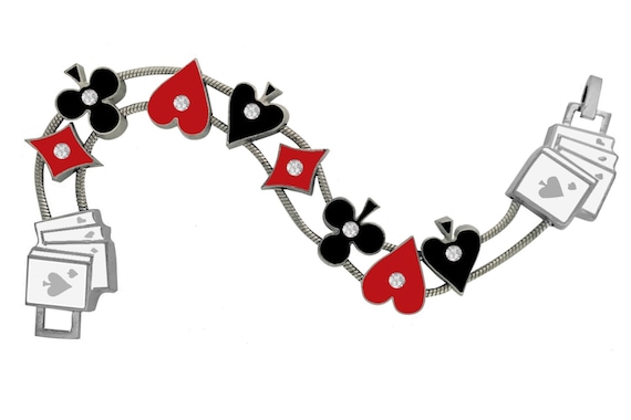 Playing Card Bracelet Poker Bridge Canasta Pinochle 2 | Etsy