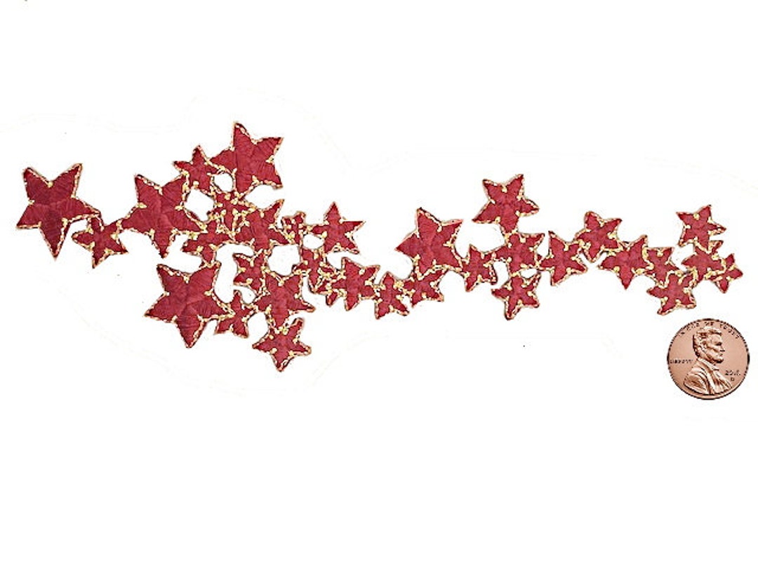 RED STAR CLUSTER Applique Iron-on Patch - Etsy