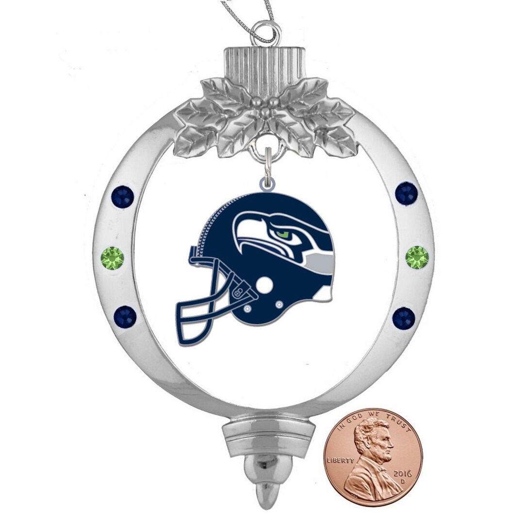 SEATTLE SEAHAWKS LARGE Helmet Christmas Ornament - Etsy