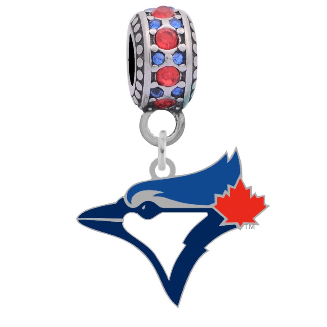 TORONTO BLUE JAYS Logo Charm Compatible With Pandora Style Bracelets ...