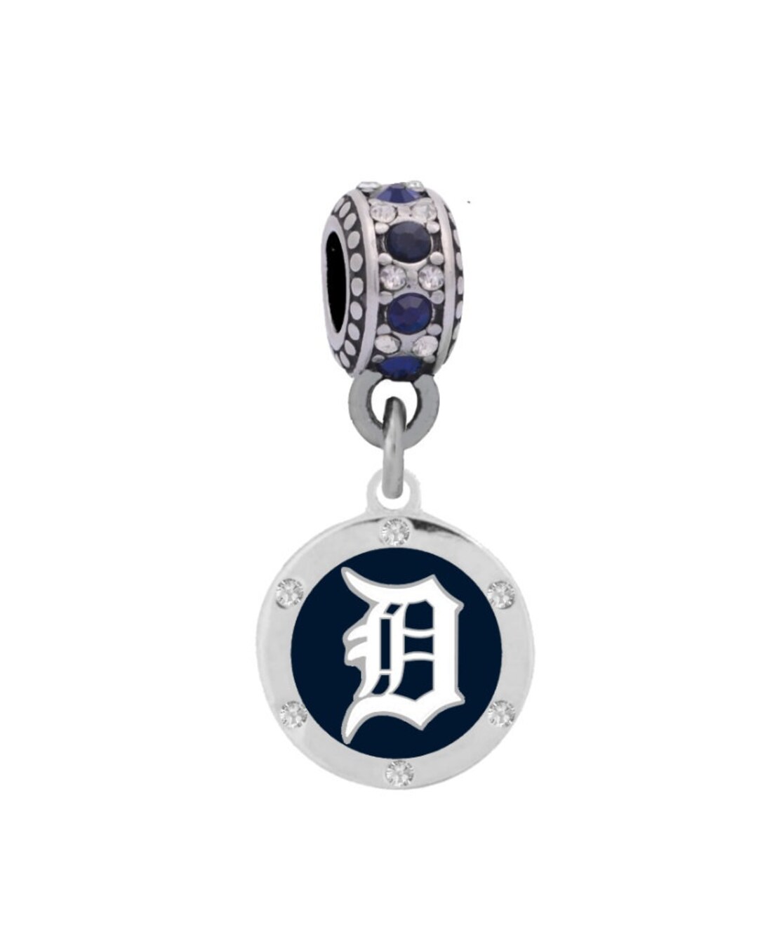 DETROIT TIGERS CRYSTAL Charm Compatible With Pandora Style Bracelets ...