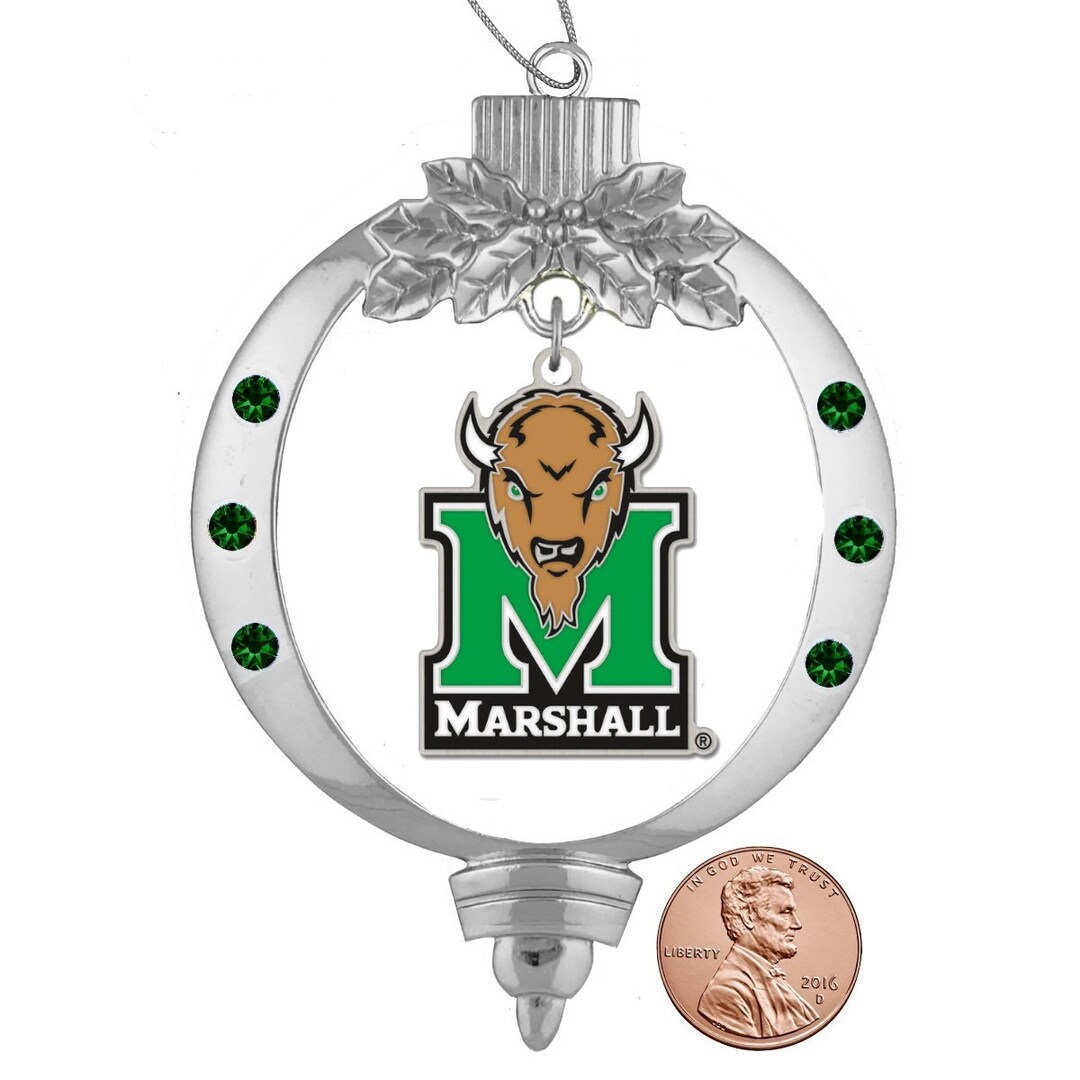 Marshall Large "m" Logo With Buffalo Christmas Ornament - Etsy