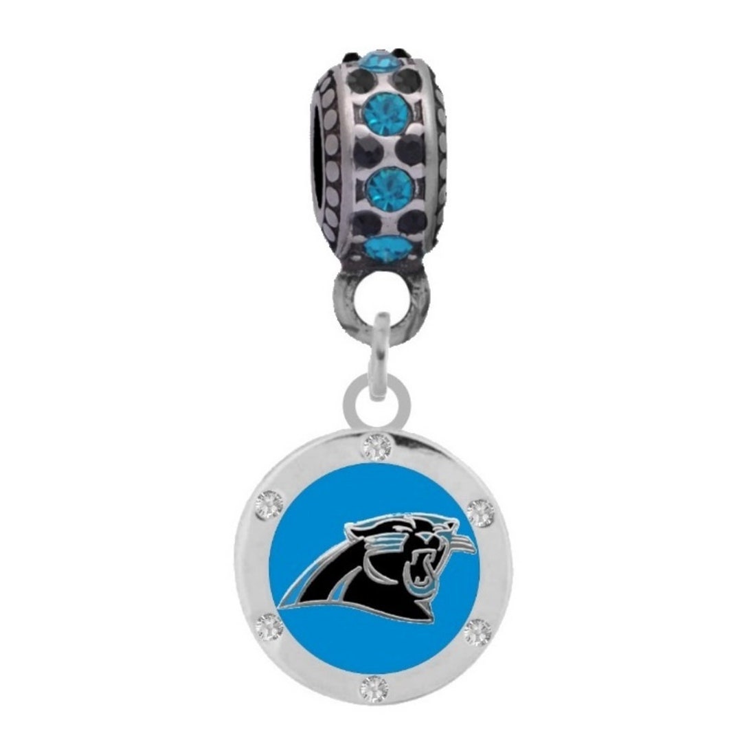 CAROLINA PANTHERS CRYSTAL Charm Compatible With Pandora Style Bracelets ...