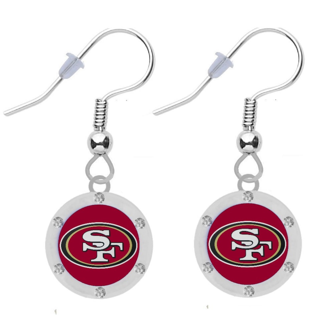 SAN FRANCISCO 49ERS Crystal Earrings - Etsy